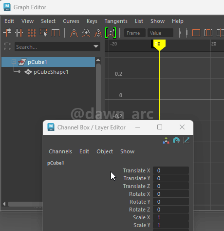 [Maya]Keyframe 01 - Graph Editor